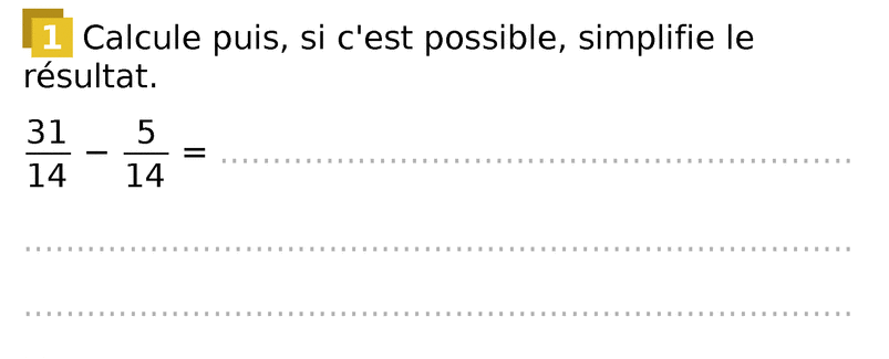 Fractions : les opérations - Additions et soustractions de fractions ...