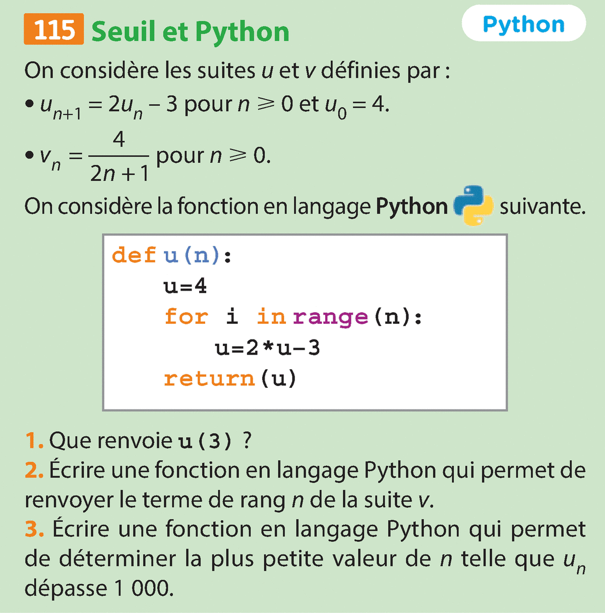 Croissance exponentielle - Exercice d’approfondissement n°115 : Seuil ...
