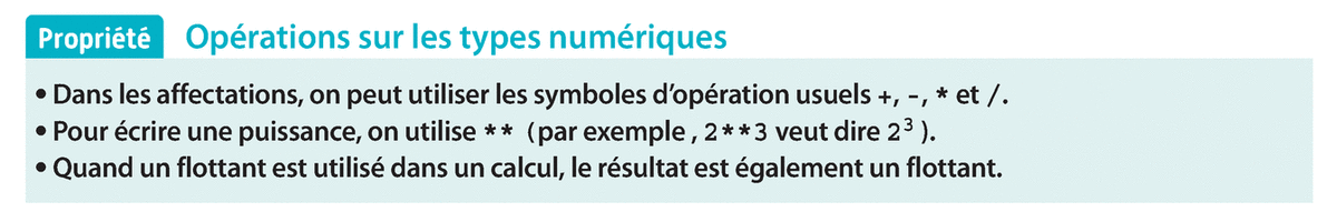 Programmation en langage Python - Types de variables et affectation ...