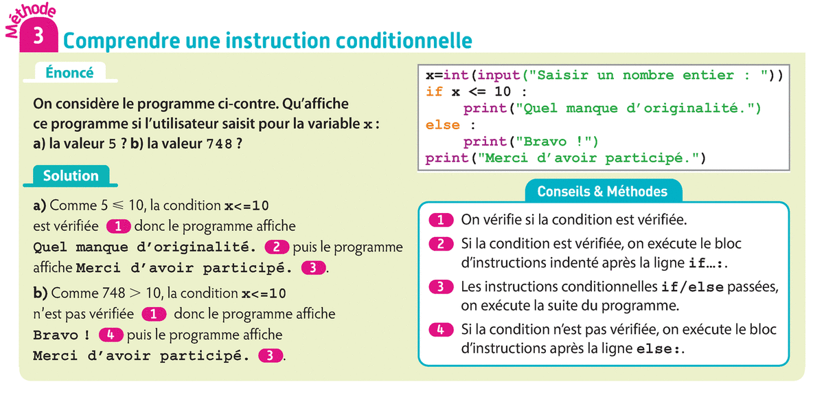 Programmation en langage Python - Comprendre une instruction ...