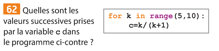 Programmation en langage Python - Comprendre une boucle for - Exercice ...