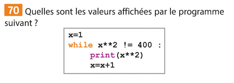 Programmation en langage Python - Comprendre une boucle while ...