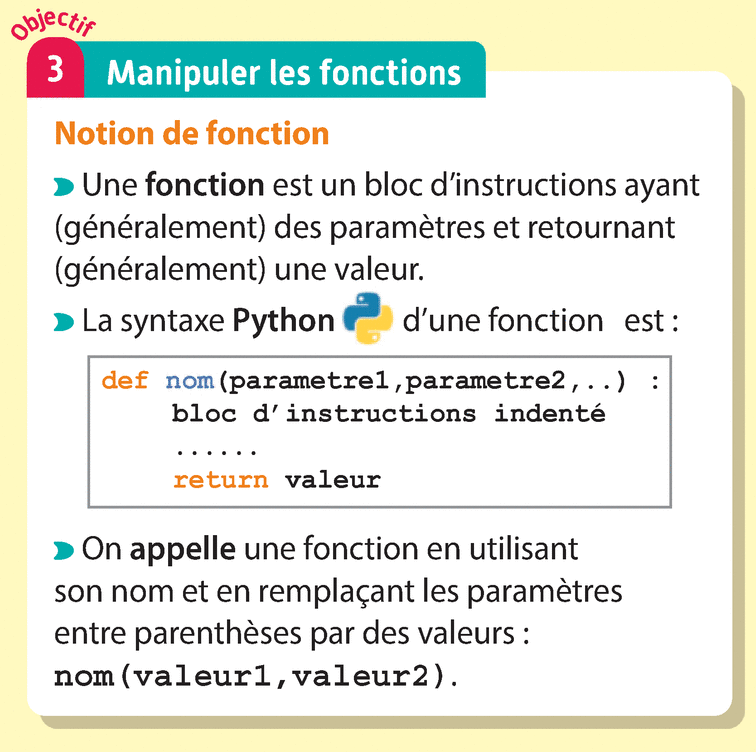 Programmation en langage Python - Fiche méthode n°3 : Manipuler les ...