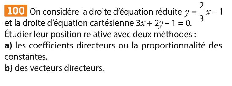 Droites du plan et systèmes d’équations - Position relative de droites ...