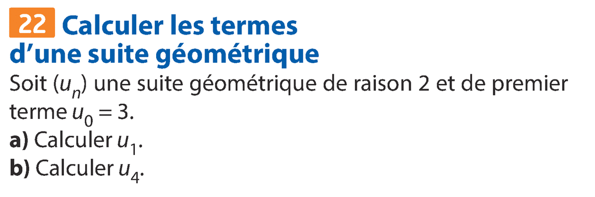 Suites et modèles discrets - Exercice calculs et automatismes n°22 ...